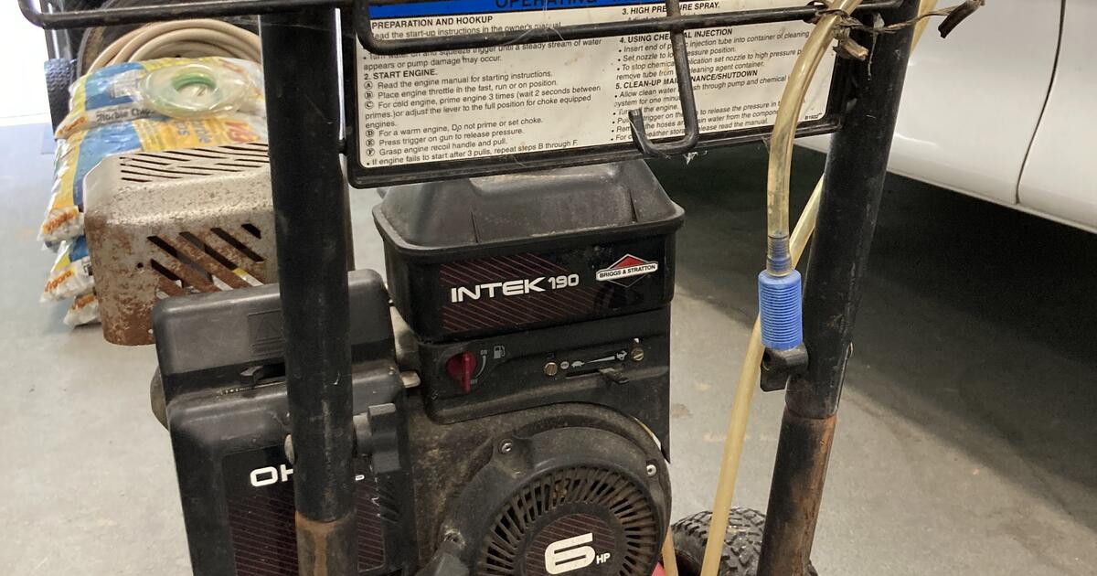 Generac Pressure Washer w/B&S Intek 190 6HP Gas Motor for $90 in Apex ...