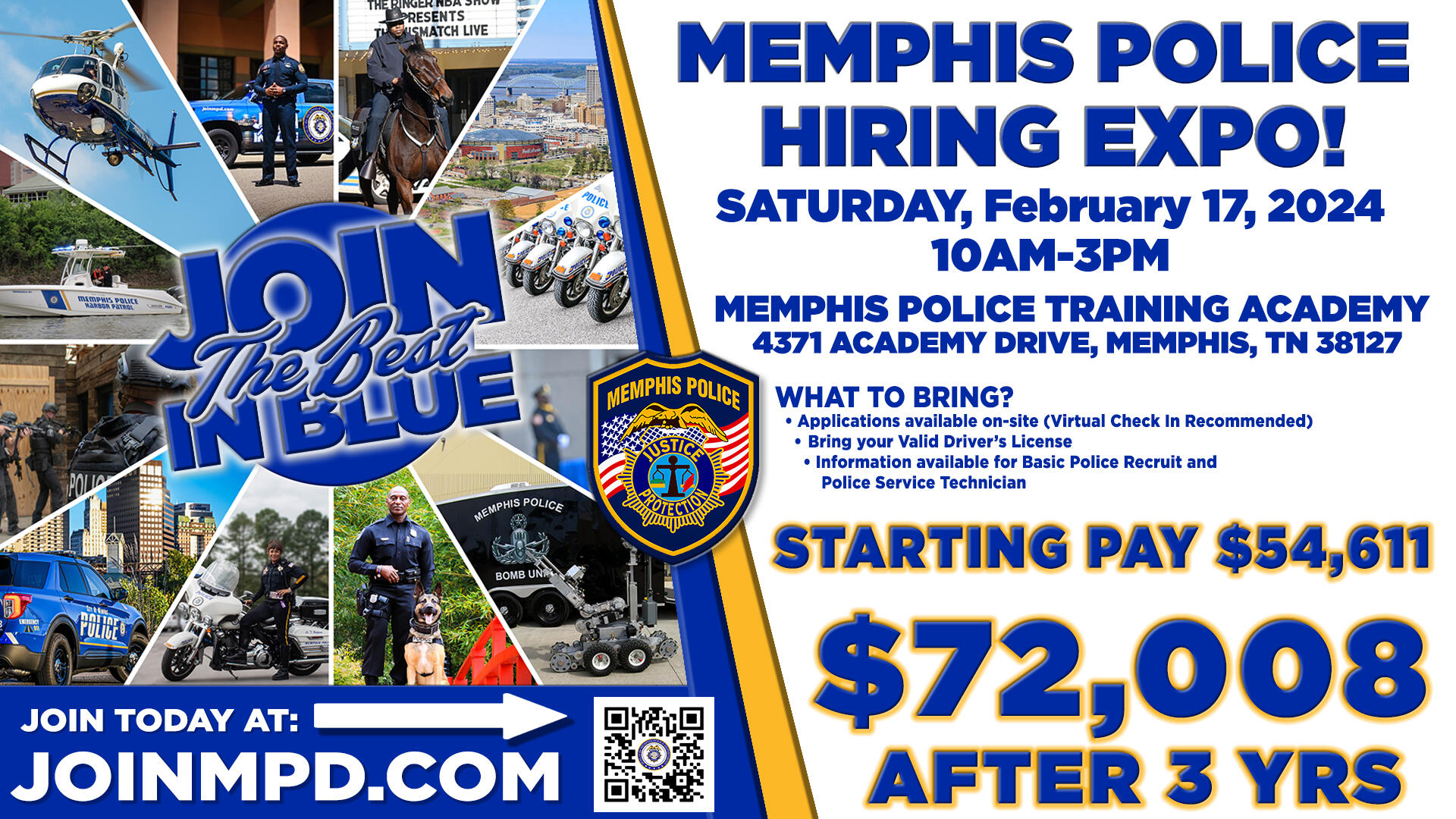 Join us on Saturday, February 17 to become one of The Best in Blue ...