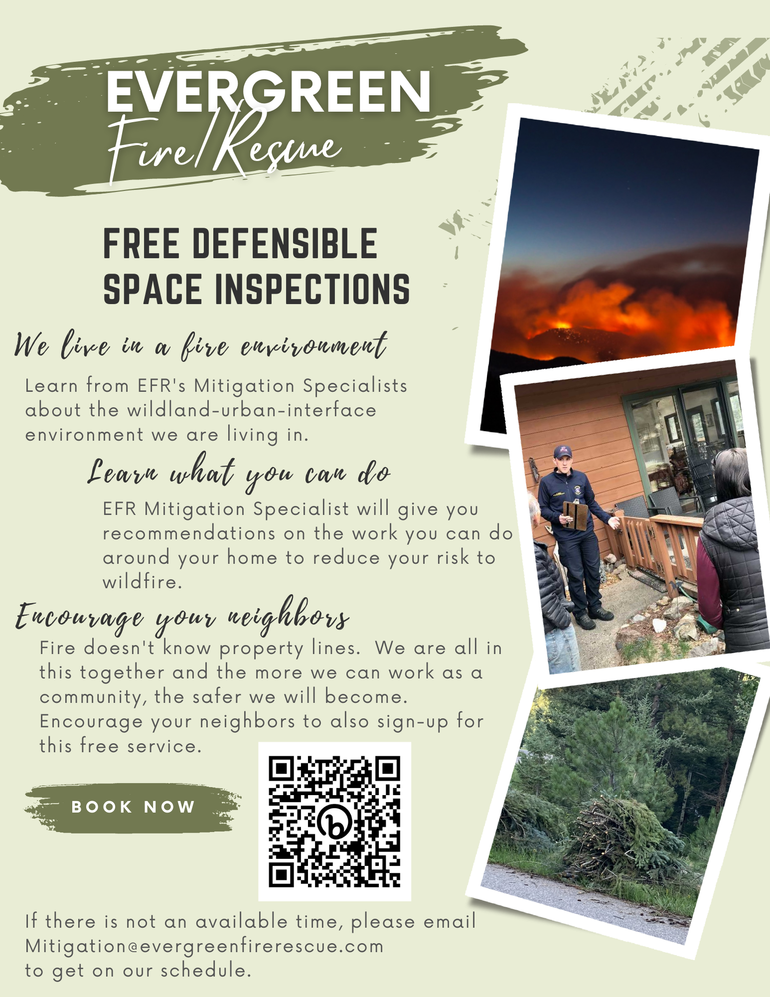 Did you know EFR offers homeowners free educational, defensible space ...