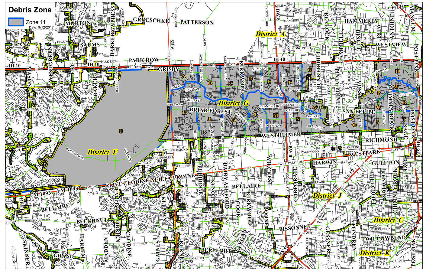 Solid Waste Management Department (SWMD) Debris Pick-Up Schedule for September 16 & 17 (City of ...