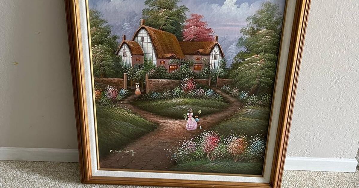 Framed painting signed by C. Manning for $20 in Redwood City, CA | For ...