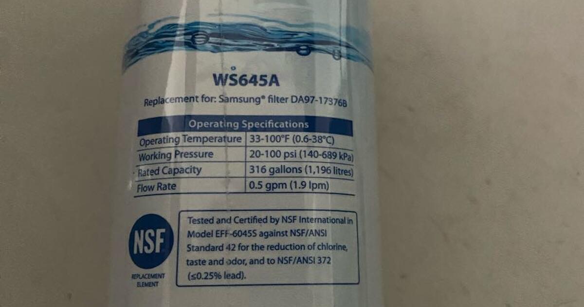 Samsung Water Filters for Free in Brea, CA | For Sale & Free — Nextdoor