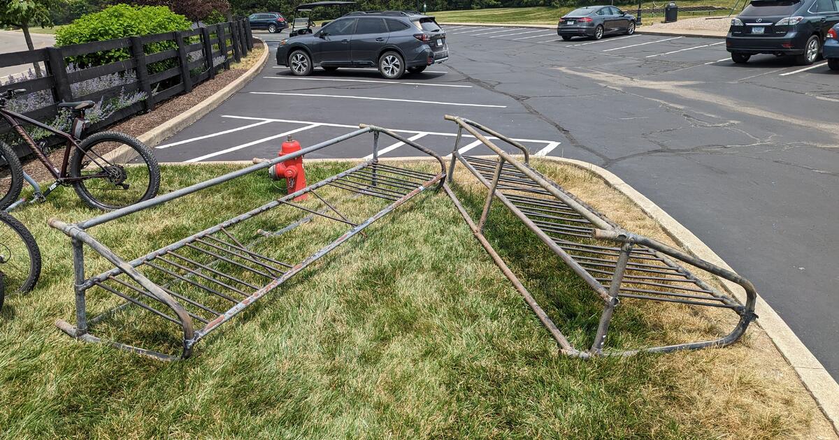 CURB ALERT Worn out bike racks for Free in Carmel, IN | For Sale & Free ...