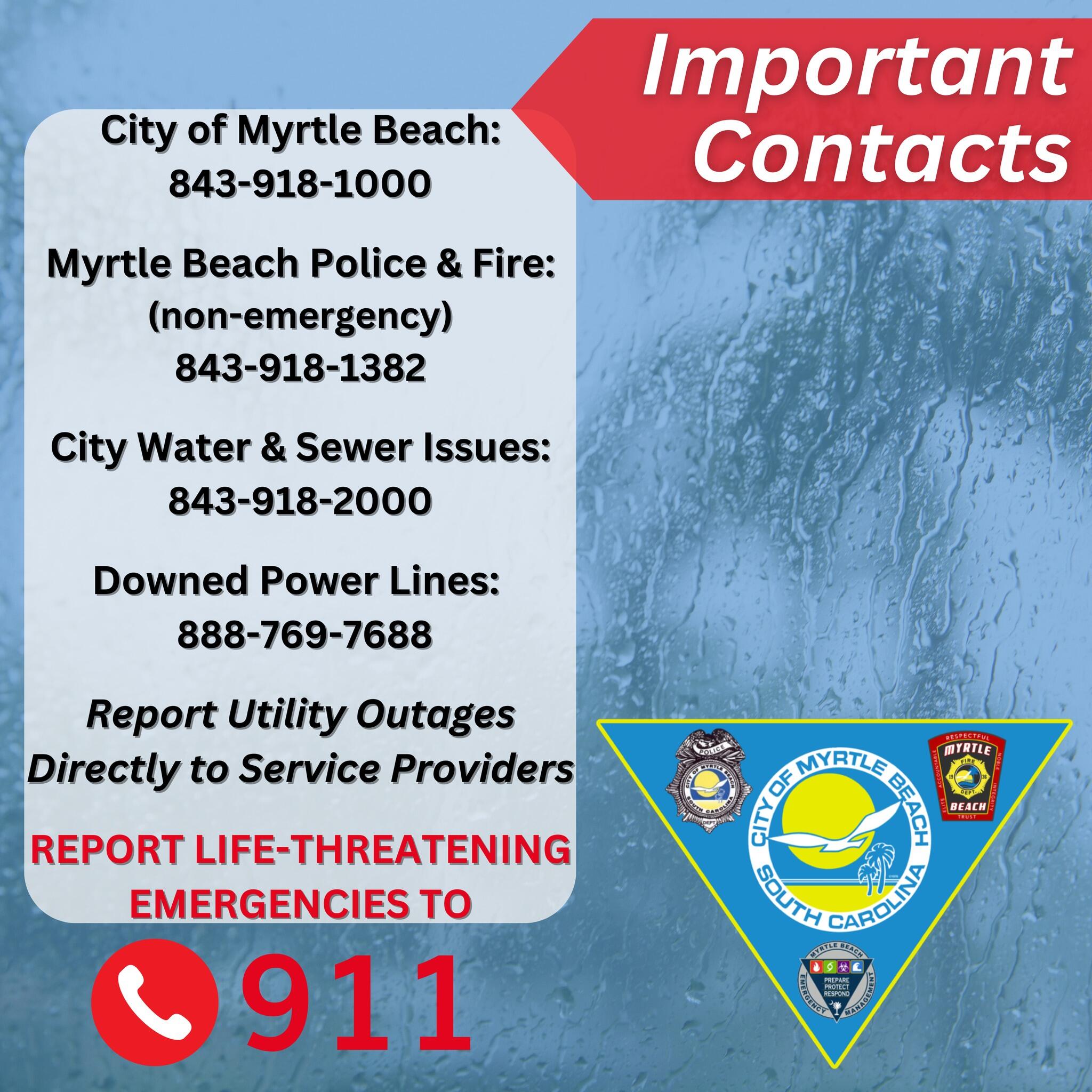The Myrtle Beach area is expected to experience heavy wind and rain ...