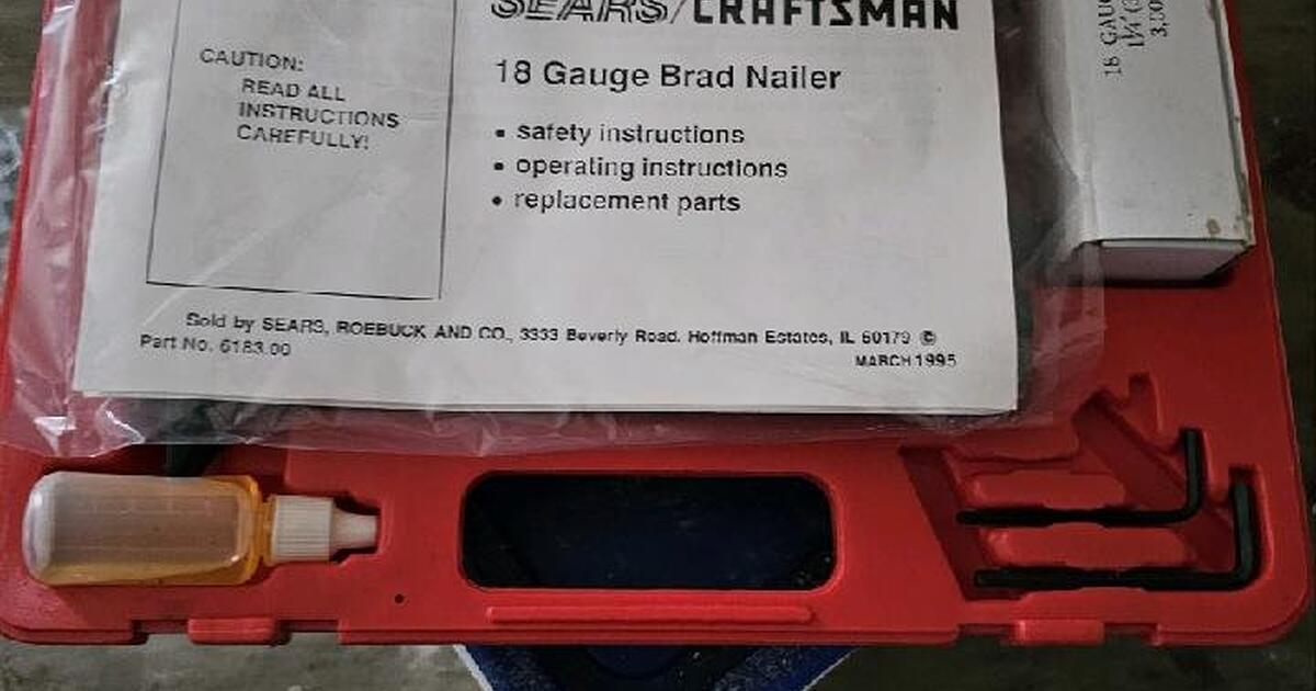 Craftsman Brad Nailer for $30 in Dundee, FL | For Sale & Free — Nextdoor