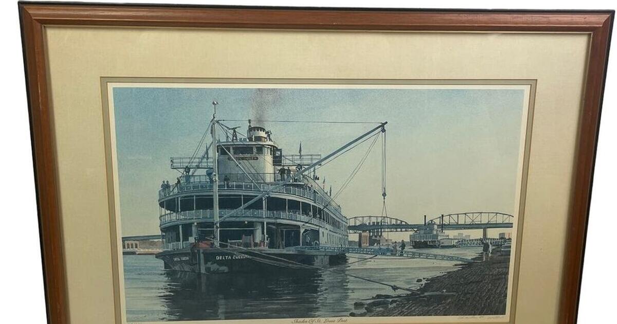 Vintage Framed Shades of St Louis Past Signed Numbered Charles A Wallis ...