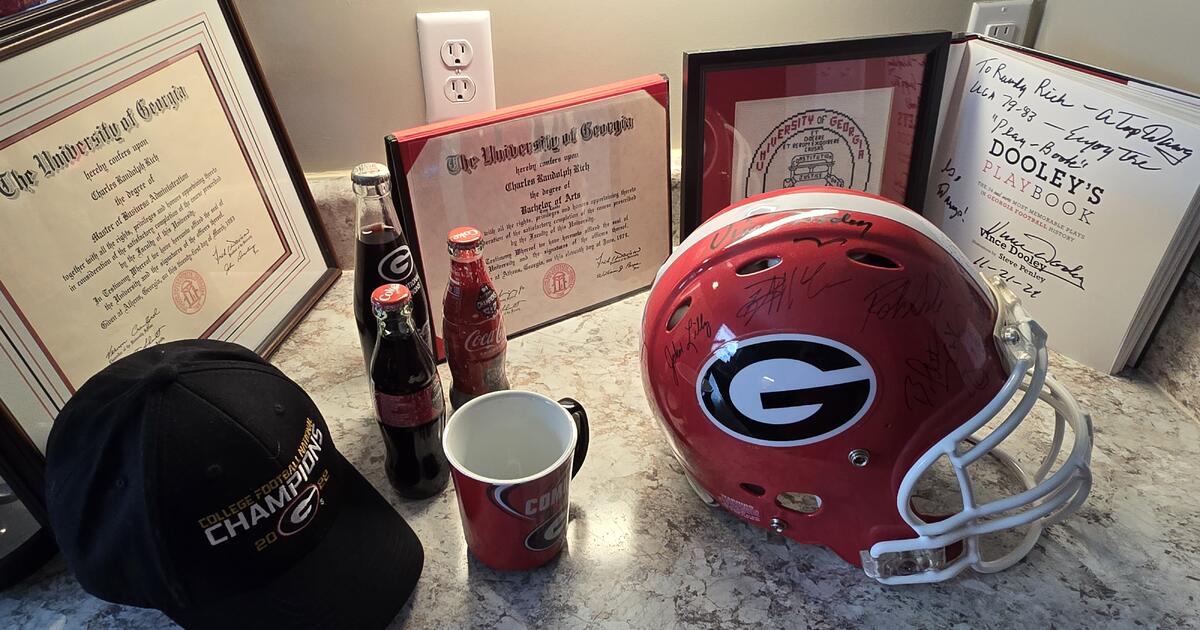 My prized Autographed UGA football helmet! $3,500 Text to 706-347-4032 ...