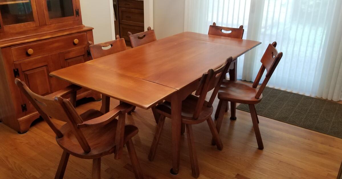 Antique Genuine Cushman Colonial Creation Dining Set and Hutch for ...
