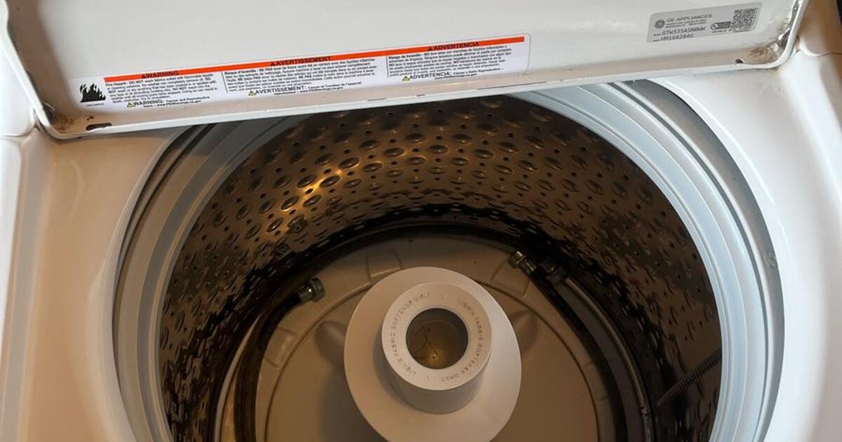 GE 4.2 Cubic Ft (White) Washer w/ Stainless Steel Basket for $105 in ...