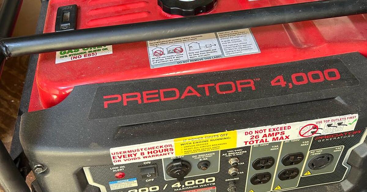 Predator 4000 Generator for $200 in Sebring, FL | For Sale & Free ...