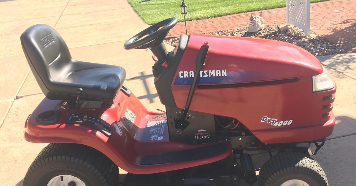 Craftsman DYT 4000 Riding Lawn Mower for $350 in Jackson, WI | For Sale ...