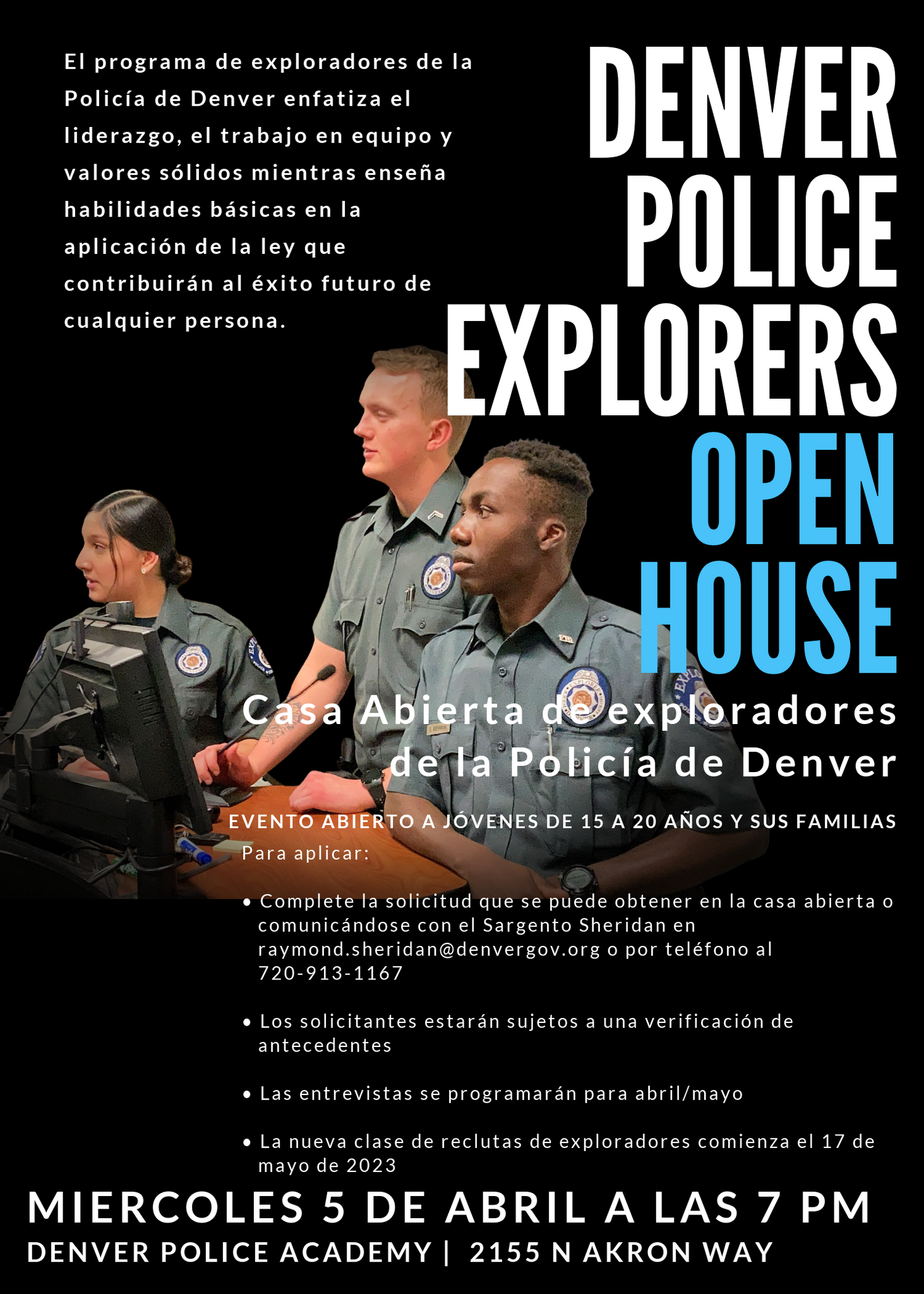 The Denver Police Explorer Program is hosting an Open House on ...