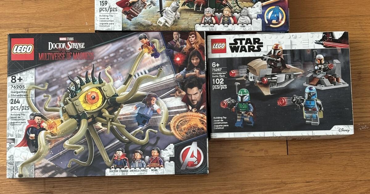 3 New Lego Sets - Star Wars and Marvel Studios - 75267, 76205, 76207 ...
