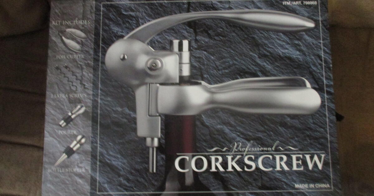 Professional Corkscrew Set-For Opening Wine Bottles for $5 in Royal Oak ...