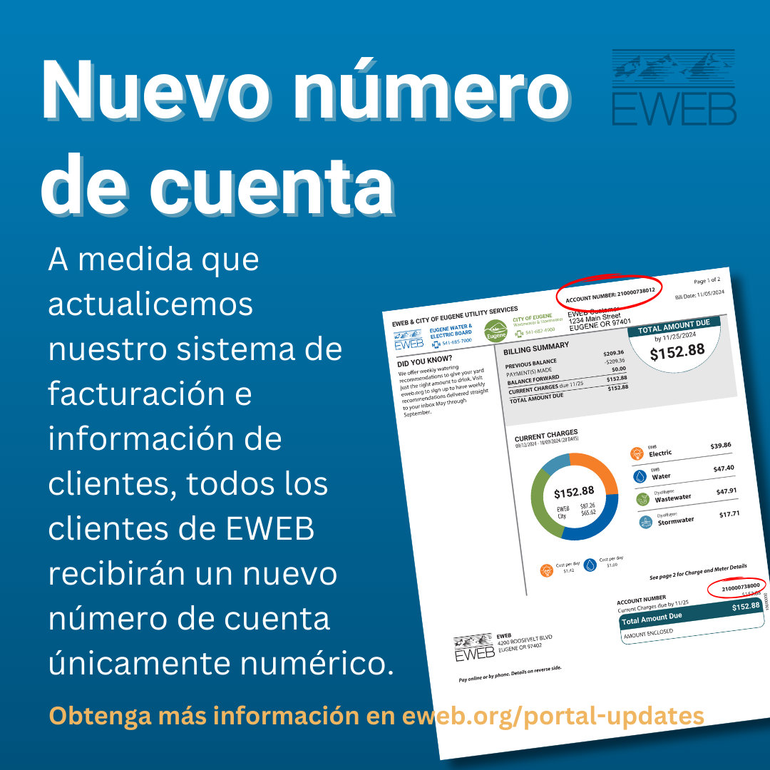 As we upgrade our customer information and billing system, all EWEB ...