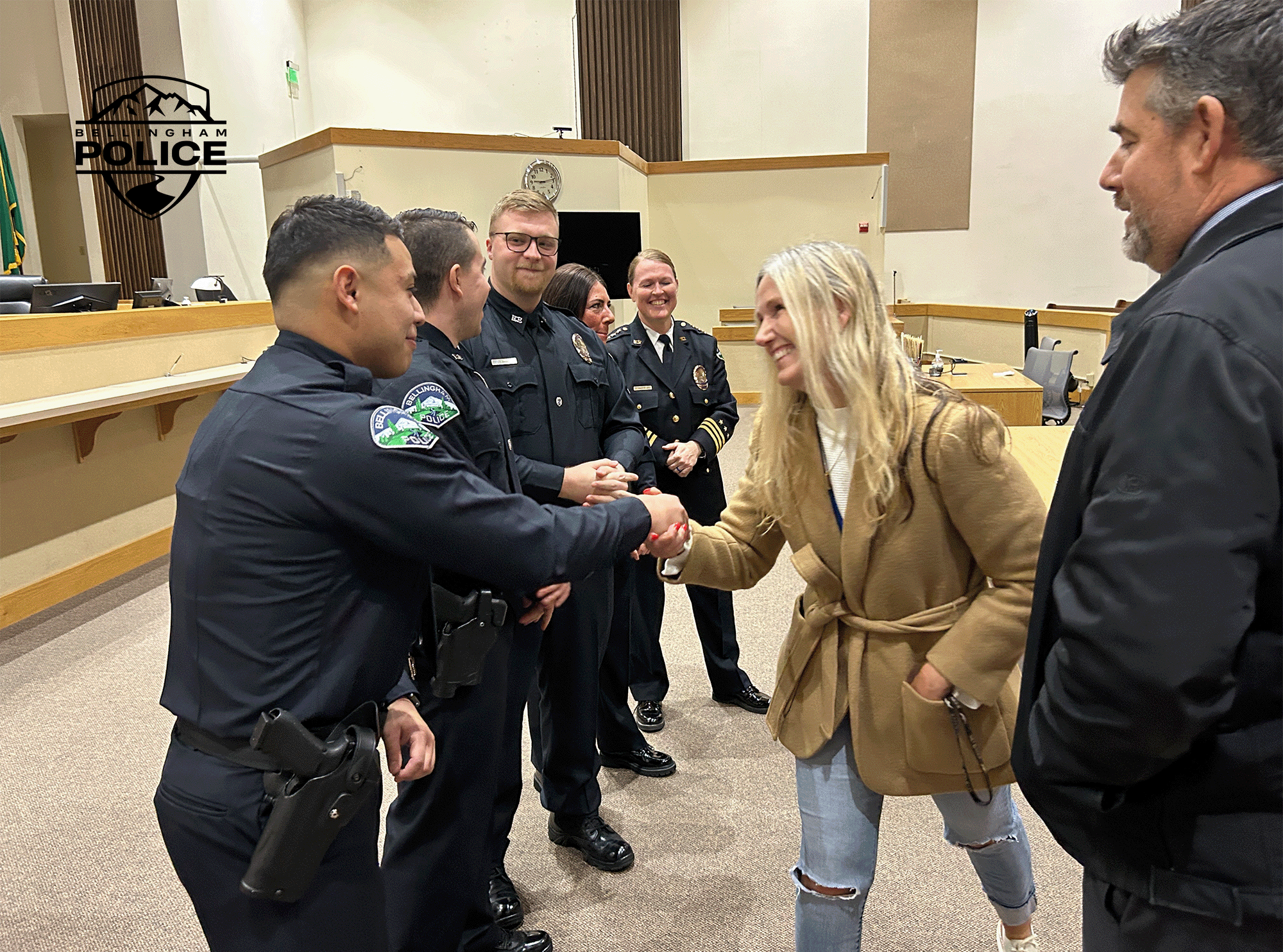 This morning, surrounded by their families, their Bellingham Police ...