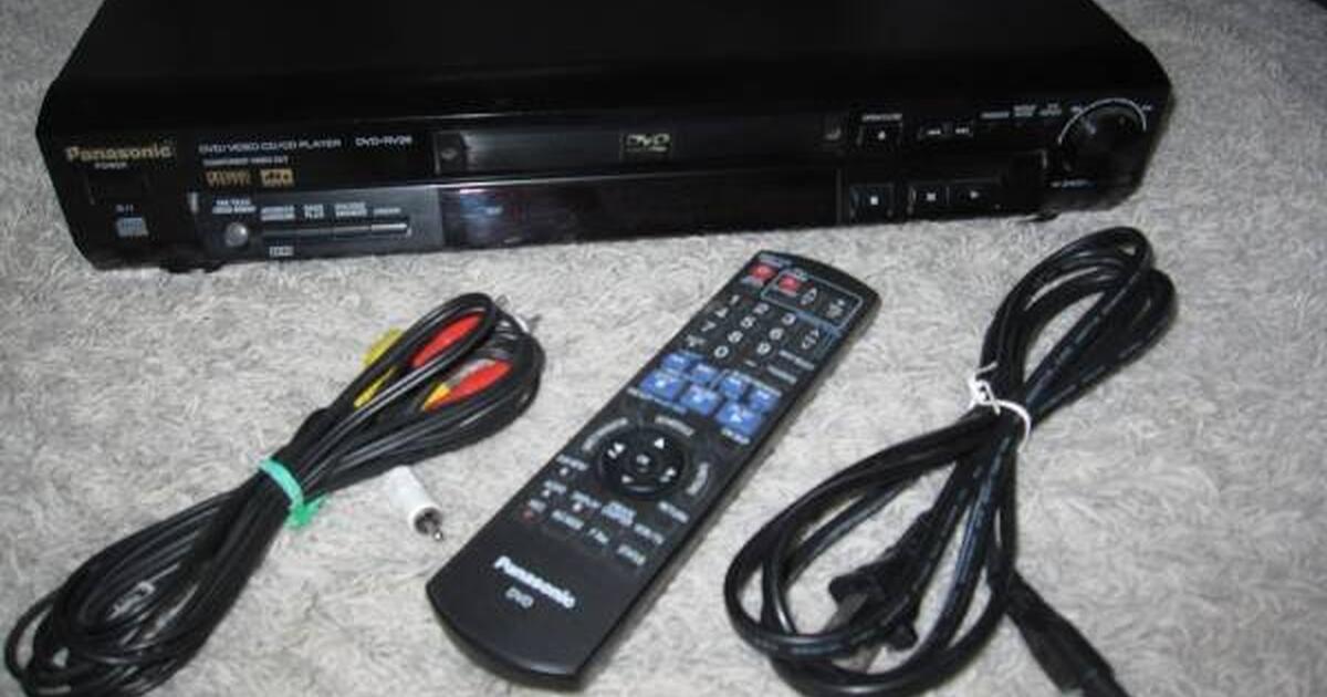 Panasonic DVD-RV26 DVD/CD Video CD/DVD player with remote control - $35 ...