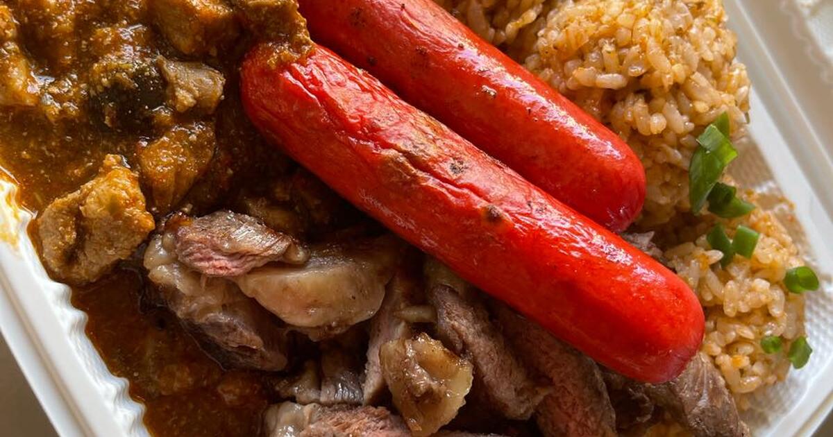 Pastele Stew Matuda & Ribeye Steak with Gandule Rice for $1 in Ewa ...