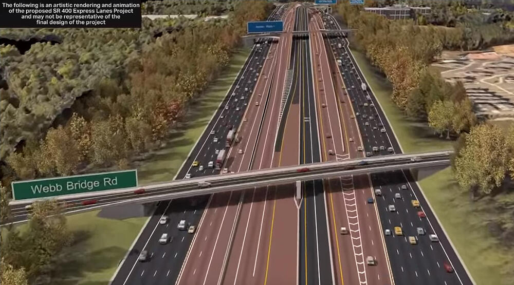 GA400 Express Lanes and Proposed Webb Plus Dedicated Exit (City of ...