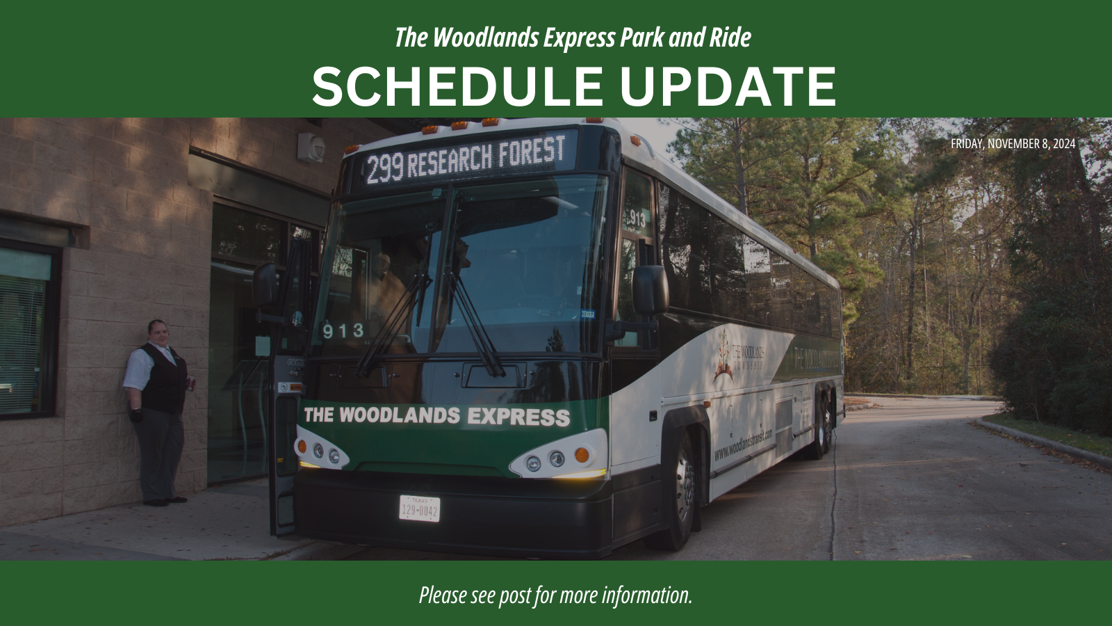 ⚠️ 𝗜𝗺𝗽𝗼𝗿𝘁𝗮𝗻𝘁 𝗧𝗿𝗮𝗻𝘀𝗶𝘁 𝗦𝗰𝗵𝗲𝗱𝘂𝗹𝗲 𝗨𝗽𝗱𝗮𝘁𝗲𝘀⚠️ Starting Monday, November 11 ...