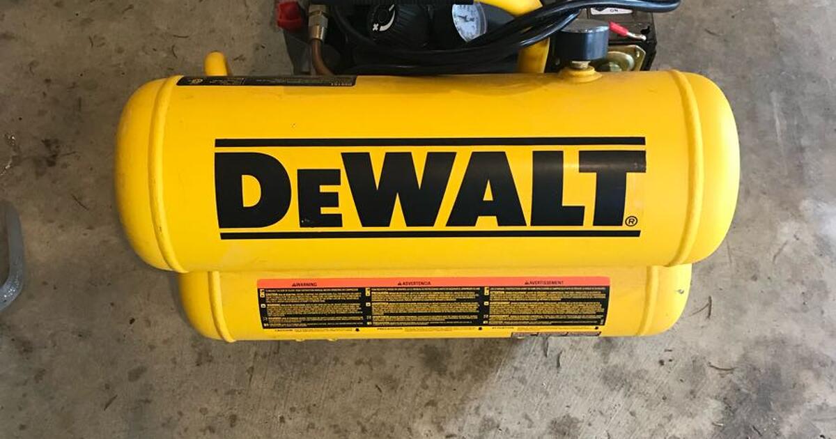 Dewalt Air Compressor 1.1 HP 4 Gallon Twin Tanks for $250 in Jackson ...