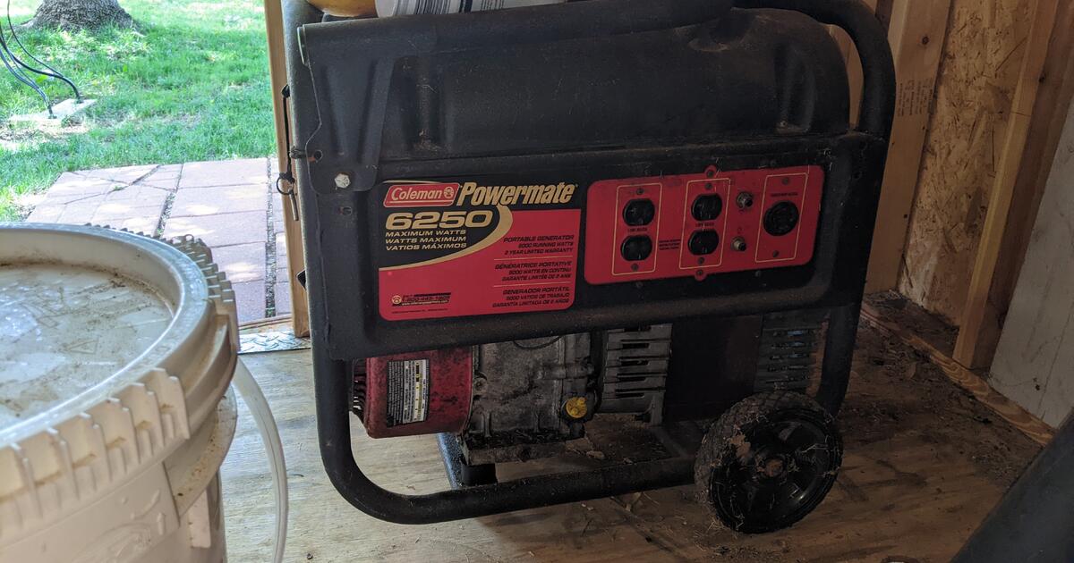 6500 peak 5500 running coleman generator for $350 in Carrollton, TX ...