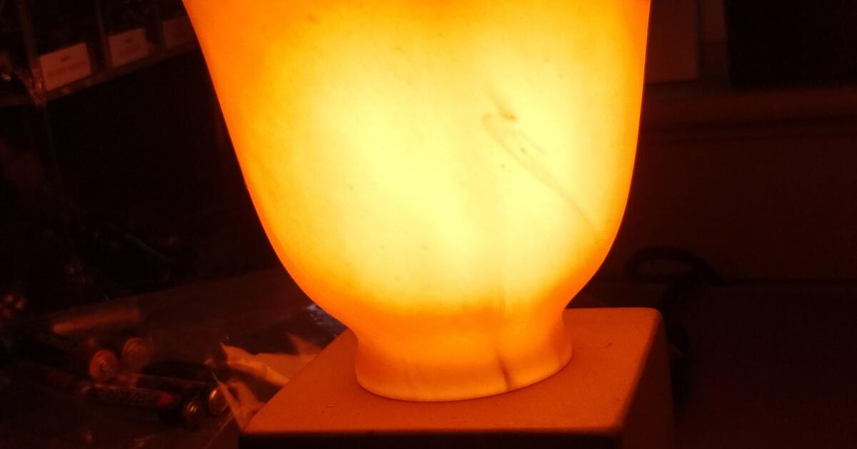 burnt orange alabaster glass light shades for $35 in Kansas City, MO ...