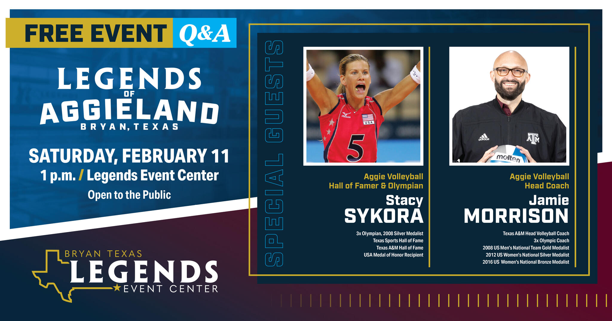 You’re invited to a Legends of Aggieland Q&A event featuring Olympian ...