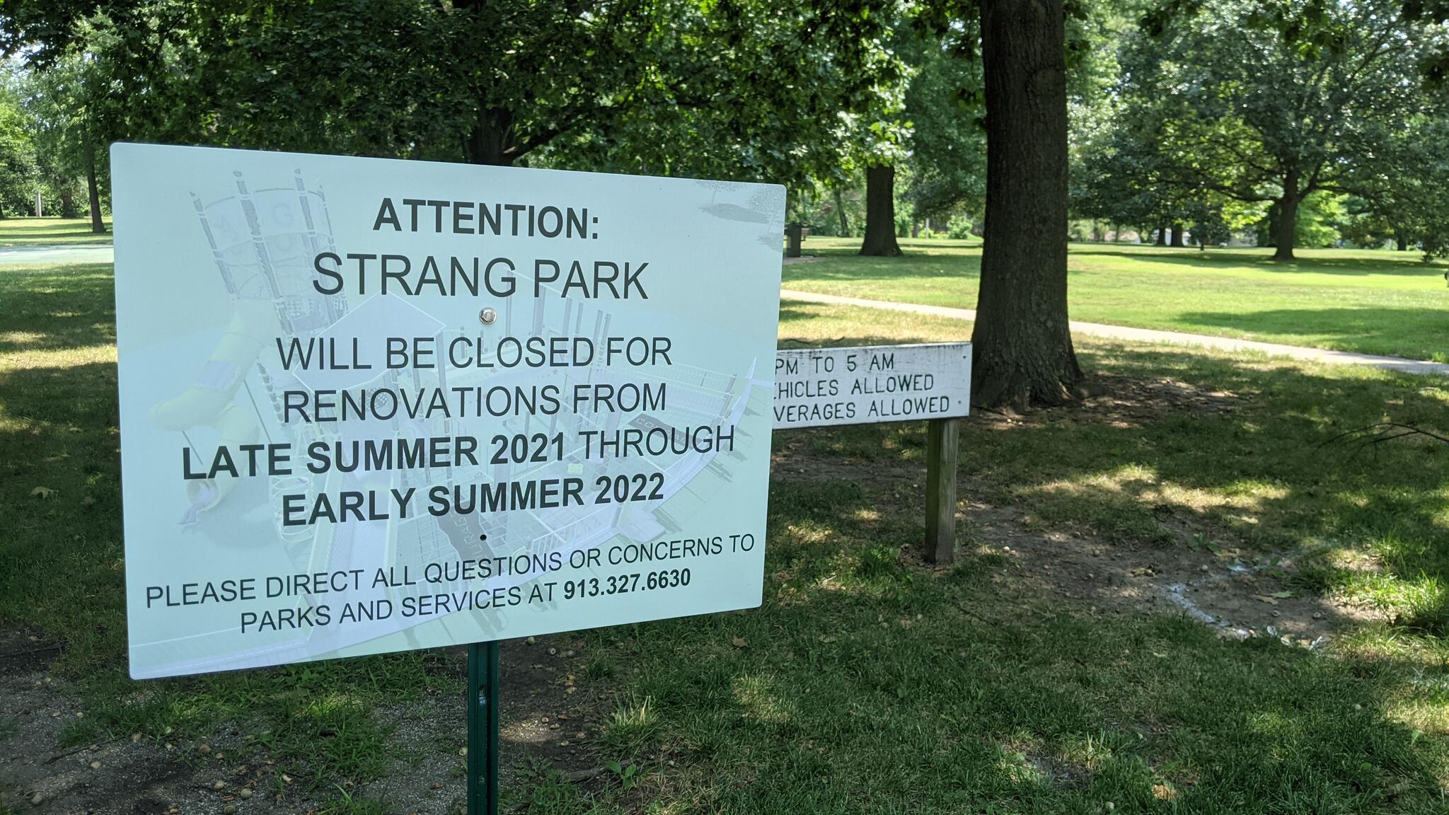 Strang Park improvement project underway (City of Overland Park ...