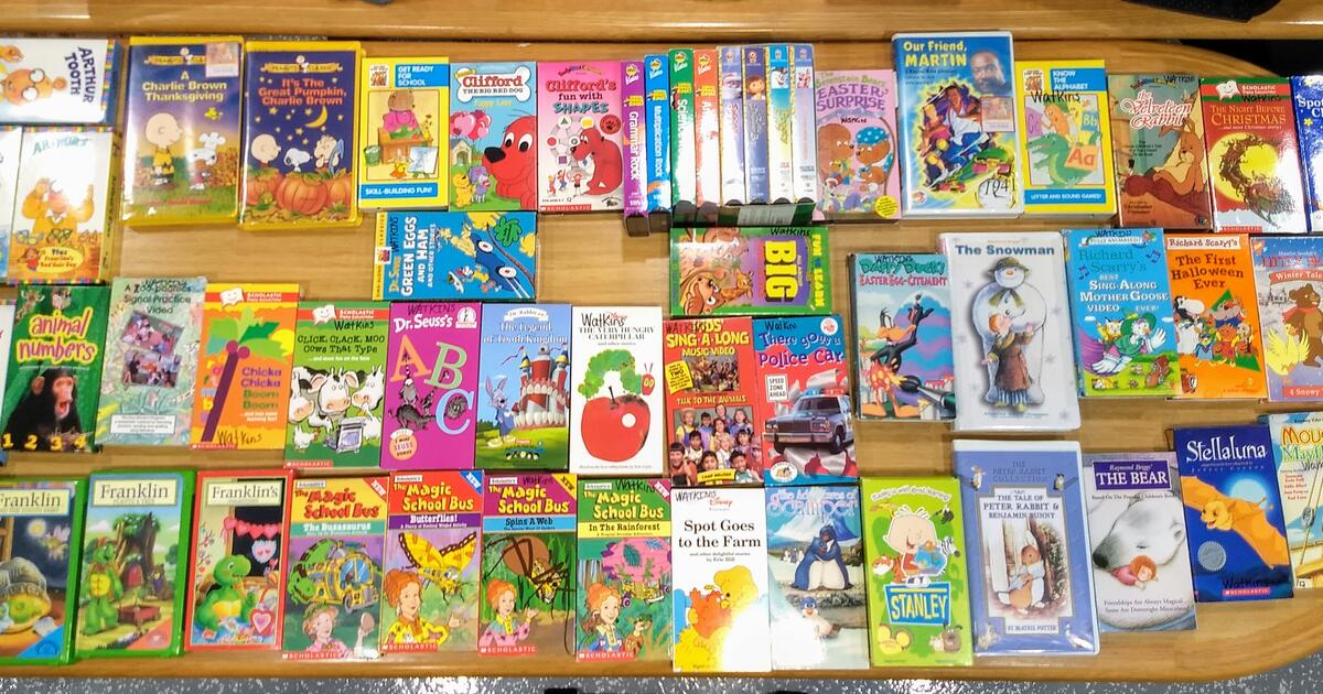Mixed lot of 55 children's educational VHS tapes for $45 in San Jose ...