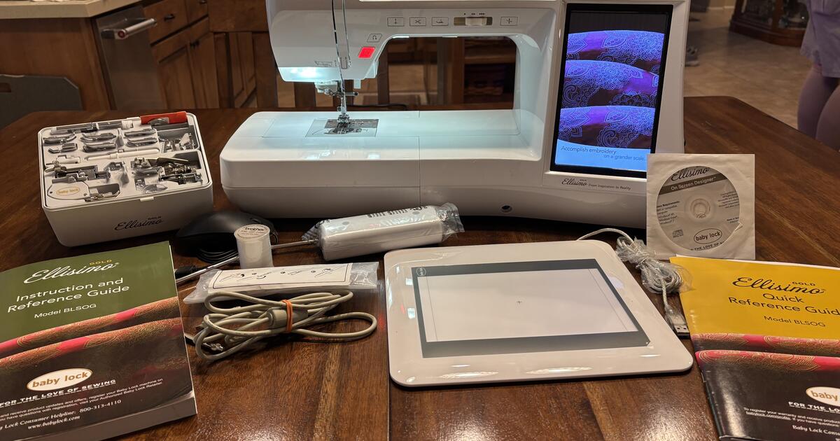 Baby Lock Ellisimo Gold #BLSOG Embroidery & Sewing Machine for $2200 in ...