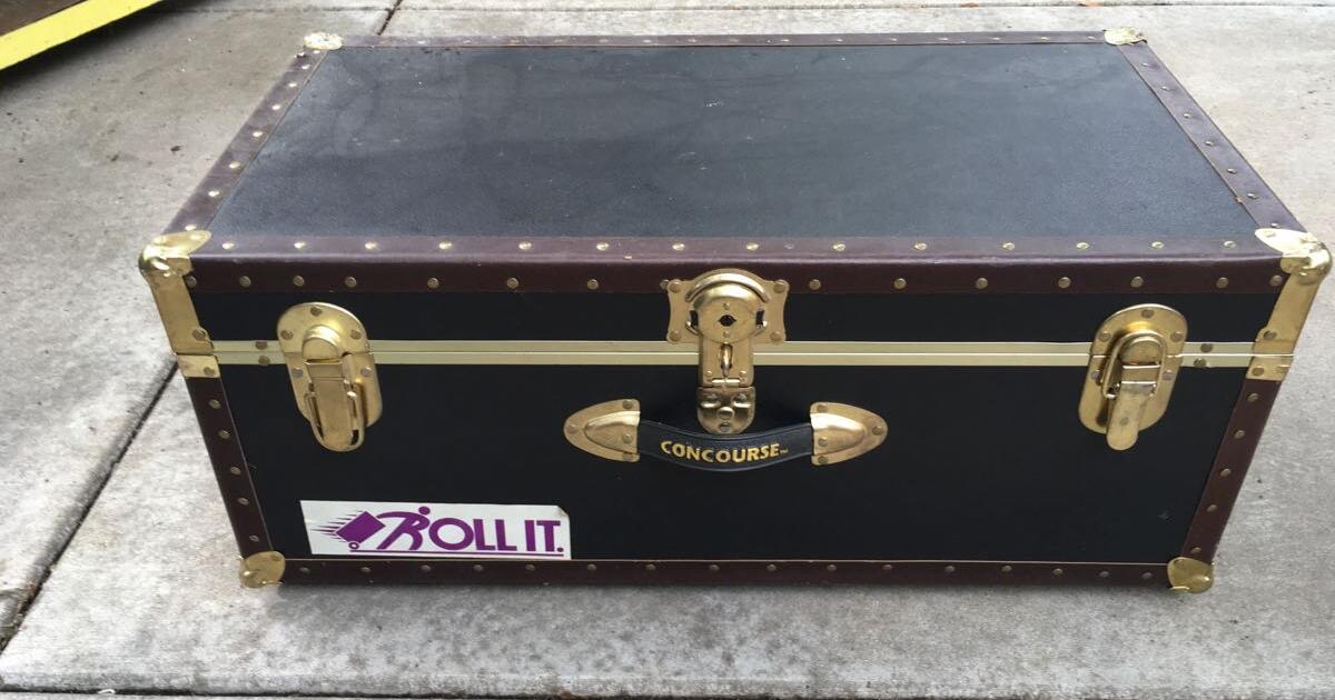 Black roller trunk 16x32 for $35 in Minneapolis, MN | For Sale & Free ...