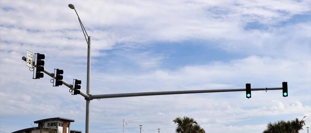 Painting will be done on the traffic signal mast arms and posts at the ...