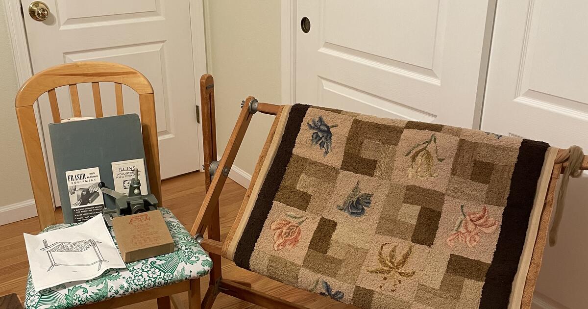 Rug or Quilt frame - hooked rug shown for $100 in Auburn, CA | For Sale ...