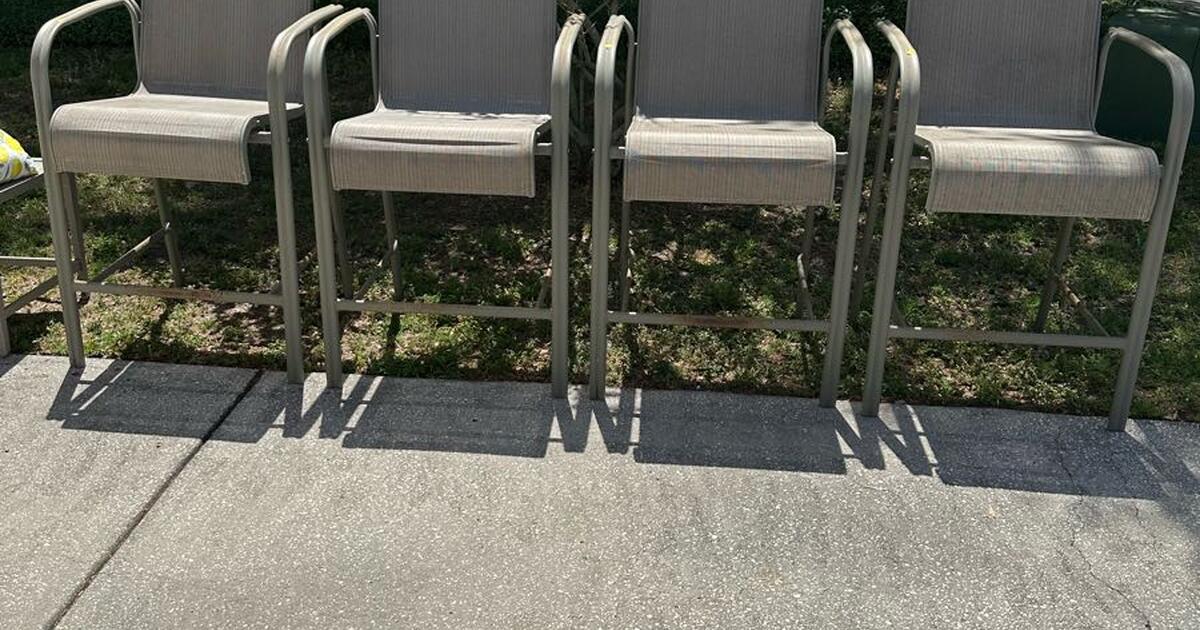 Tall pool chairs for $25 in Oldsmar, FL | For Sale & Free — Nextdoor