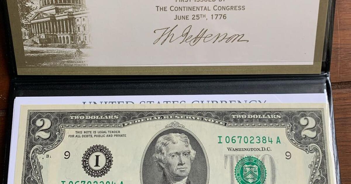 Authentic Uncirculated Two Dollar Note for $50 in Lake Grove, NY | For ...