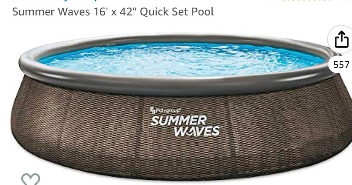Summer Waves 16' x 42" Quick Set Pool for $105 in Roanoke, TX | For ...
