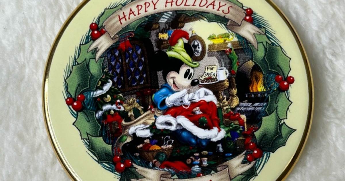 Vintage Disney Christmas 2001 Mickey Mouse Brave Little Tailor Ornament ...