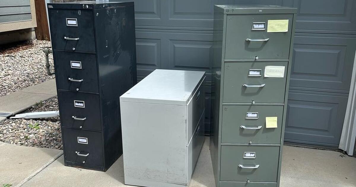 Free filing cabinets - on driveway for pickup for Free in Fort Collins ...