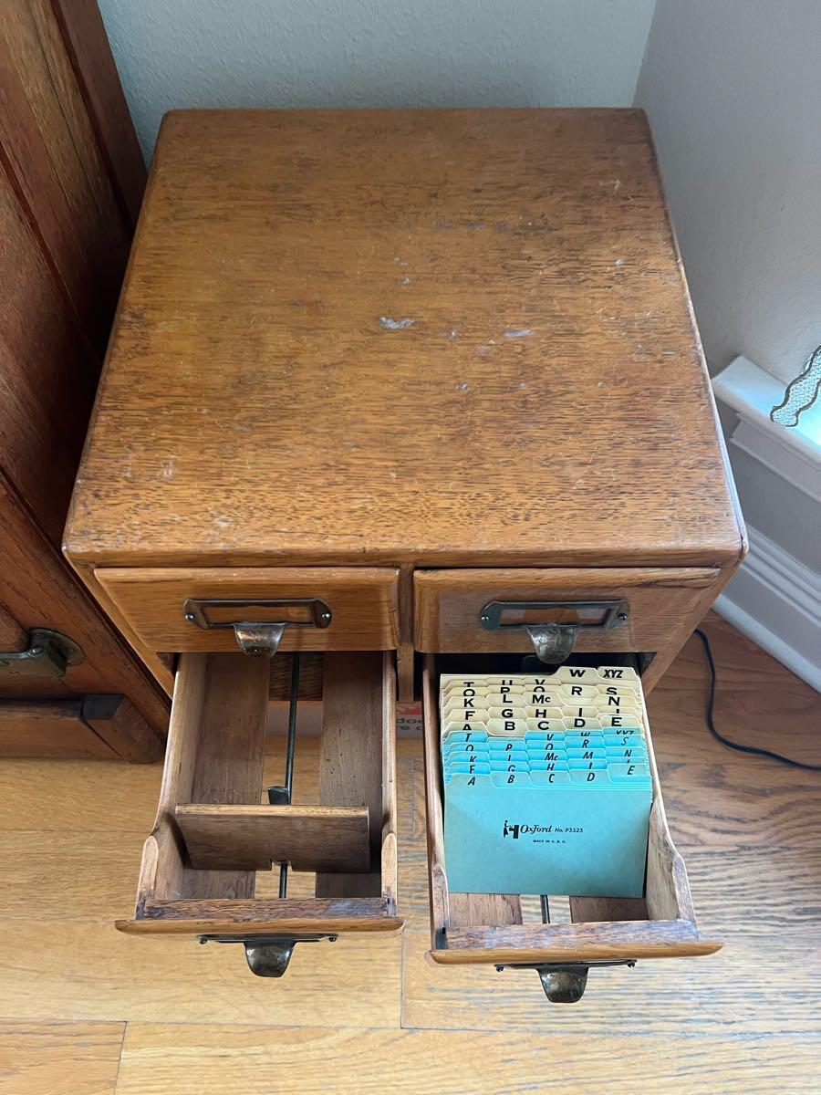 Vintage library card box for $150 in Mandeville, LA | For Sale & Free ...