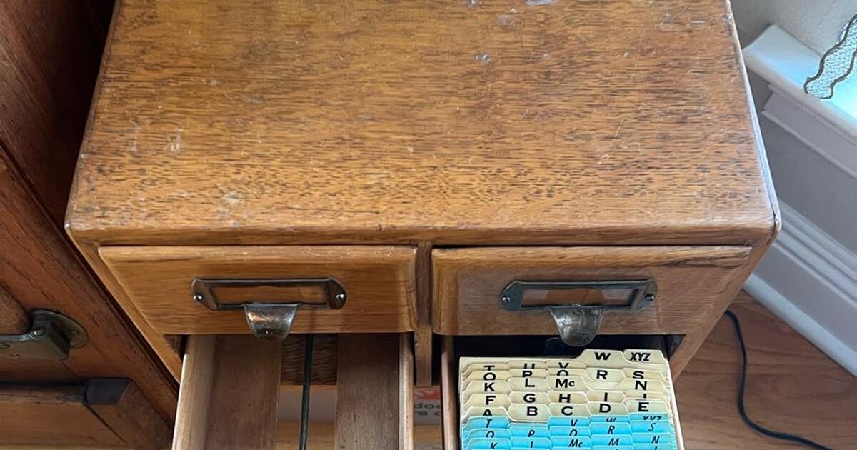 Vintage library card box for $150 in Mandeville, LA | For Sale & Free ...