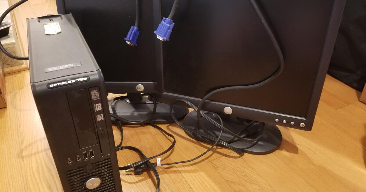 2 Dell monitors and 1 CPU without harddrive for Free in Annandale, VA ...