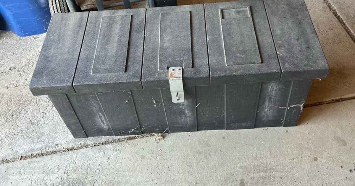 Black Storage Trunk. Pick up truck for $20 in Lisle, IL | For Sale ...