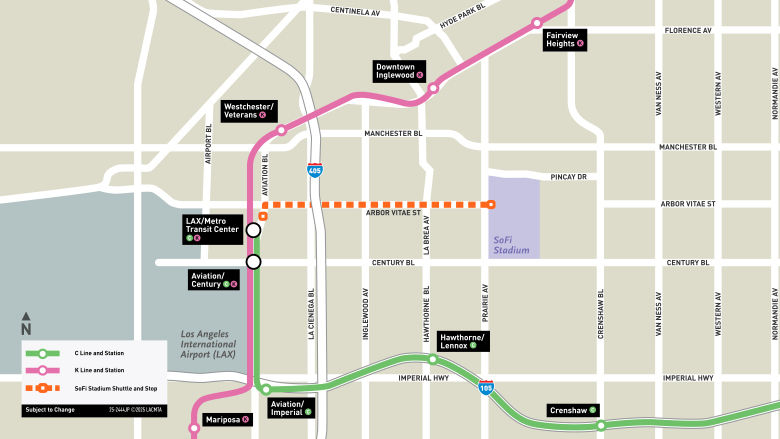 Ride Metro’s Free Shuttle to SoFi Stadium for NFL Games!