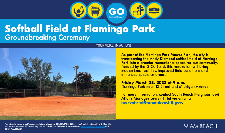 As part of the Flamingo Park Master Plan, the city is transforming the ...