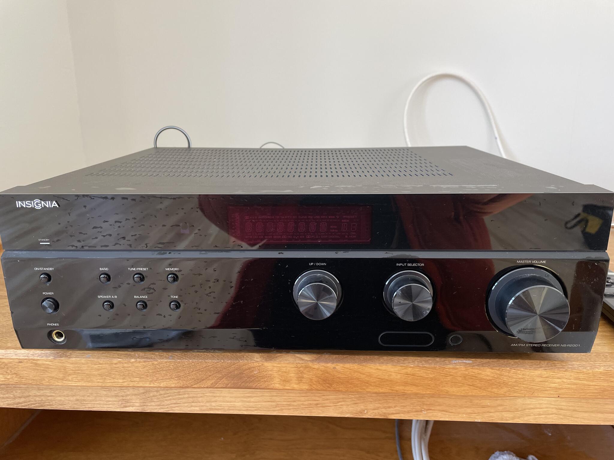 WORKS PERFECTLY ! Insignia NS-R2001 Stereo Receiver, with Remote ...