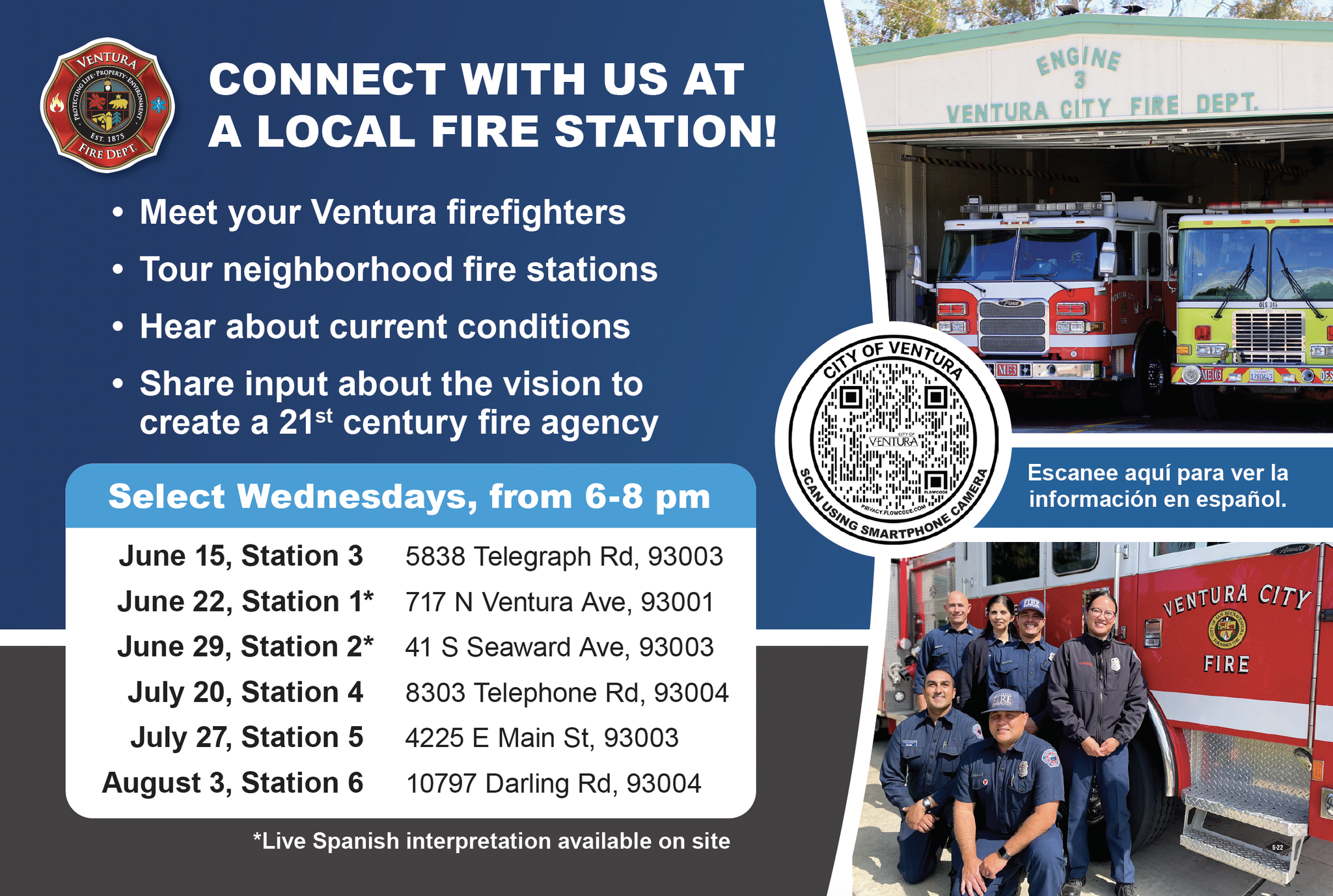 Ventura Fire invites community members to fire station outreach events ...