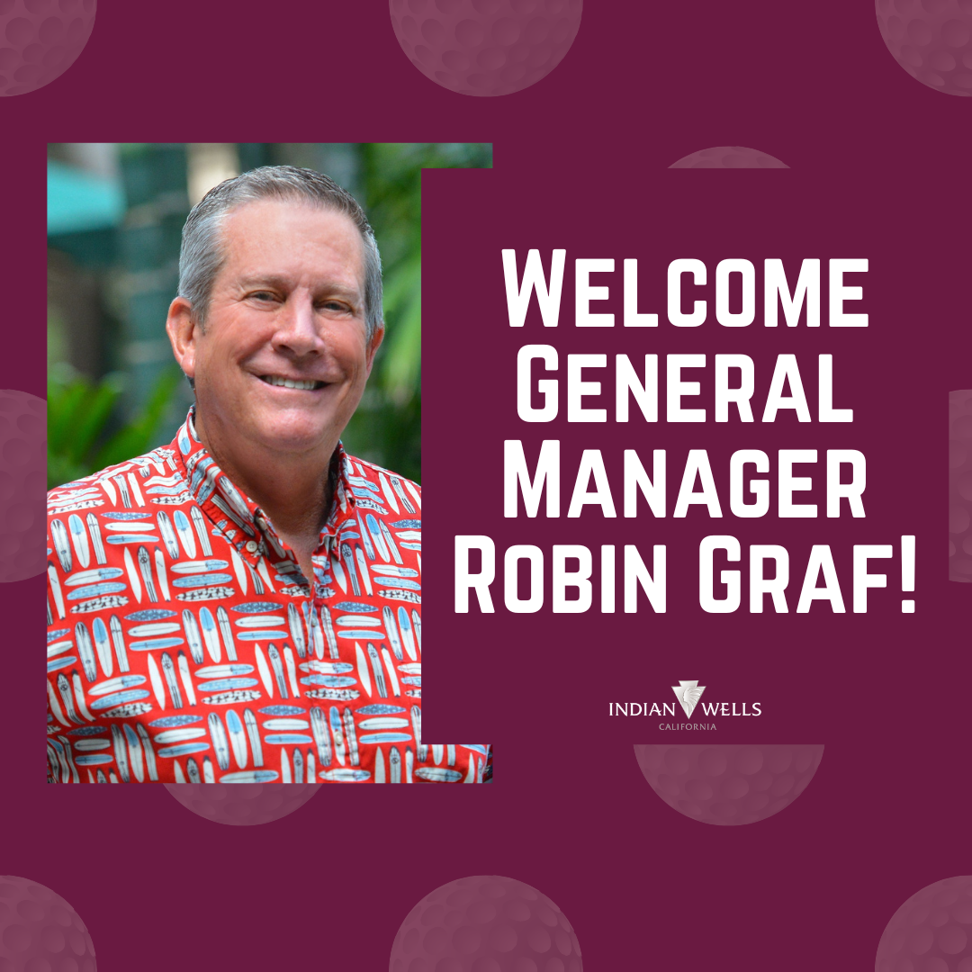 Please join us in extending a warm #IndianWells welcome to Robin Graf ...