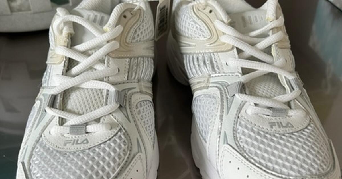 New with tags Ladies White Fila Sneakers Size 7 1/2 for $15 in The ...