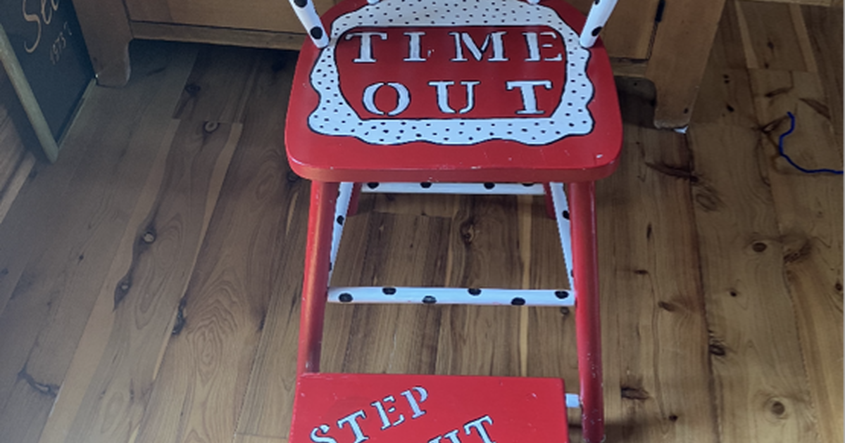 Hand painted time out chair for $40 in Louisville, KY | For Sale & Free ...